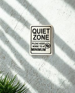 Quiet Zone Sign: 3D Printable Minimalist Design (STL File) - Etsy
