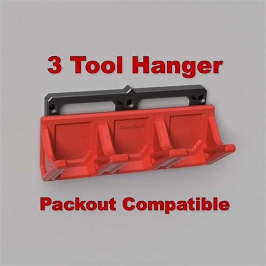 Packout 3 Tool Hanger STL | Garage Wall Mount | 3D Print File - Etsy Canada