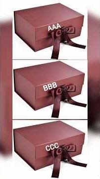 AAA Vs BBB Vs CCC #foryou #chooseyourgift #trending #gift