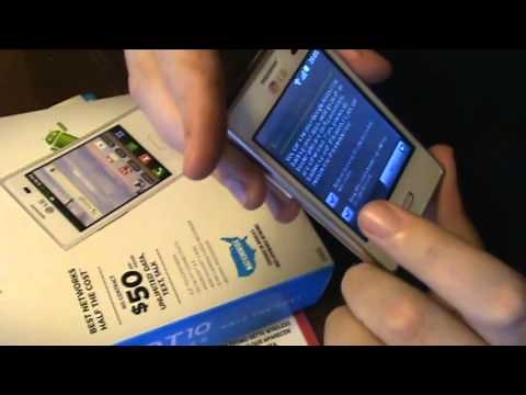 Unboxing LG L35G Logic & setting up Optimus Logic L35G NET10
