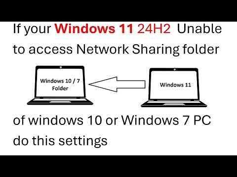 🔧 Fix Windows 11 24H2 Unable to Access Network Shared Folder (Windows 10/7) 2025