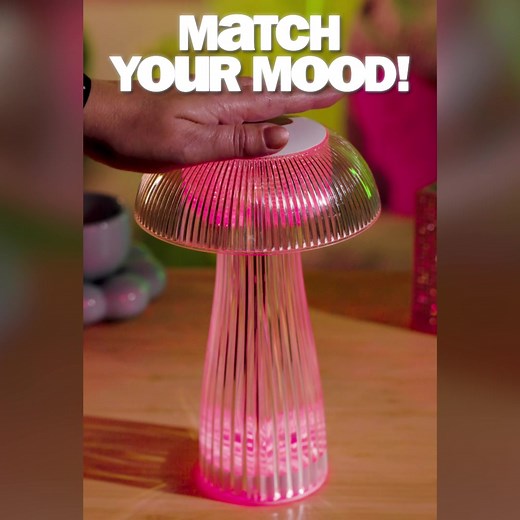 614K views · 371 reactions | moods change & so can your decor. this color-changing mushroom lamp is a steal!  | Five Below | Facebook