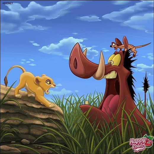 Lion King 2 Pumba Timon and Kiara scream