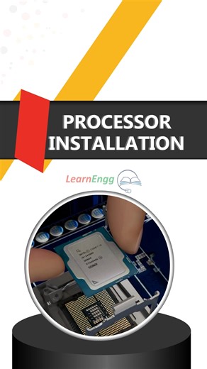 LearnEngg.com on Instagram: "Processor Installation | central processing unit (CPU) Processor Installation is the process of correctly placing and securing a central processing unit (CPU) onto the motherboard socket of a computer system, ensuring proper alignment, electrical contact, and cooling setup so that the processor can function efficiently and safely. 📲 Download the LearnEngg App now and experience engineering like never before! 👉 Visit: https://www.learnengg.com/ 👉 play store: https: