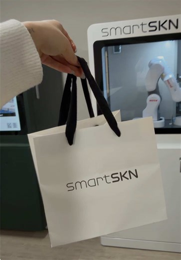 gifted by SmartSKN so I can cross off “have a robot make my skincare” from my bucket list!! @SmartSKN Labs #smartskn #aiskincarerobot #boston