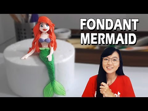 How to Make Fondant Mermaid | Mermaid Cake | How to make Mermaid Cake Topper | Mermaid Cake Topper