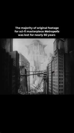 Film Culture on Instagram: "The majority of the original footage for the complete version of Fritz Lang's 1927 silent film "Metropolis" was considered lost for approximately 80 years before a nearly complete copy was discovered in Argentina in 2008. The original version of the film premiered in Berlin in January 1927 at a length of about 153 minutes. Shortly after, the film was significantly cut for various international releases, with some versions running as short as 93-106 minutes, and about 