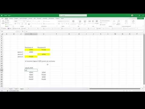 L'operatore logico XOR e il negativo XNOR seleziona (o nega XNOR) elementi diversi di due insiemi.