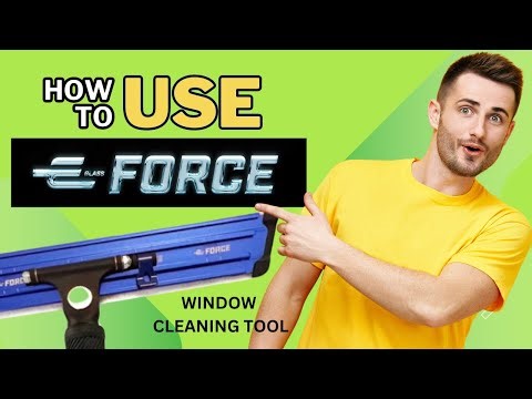 How to use E-FORCE. A two tool system for cleaning Low E Glass.