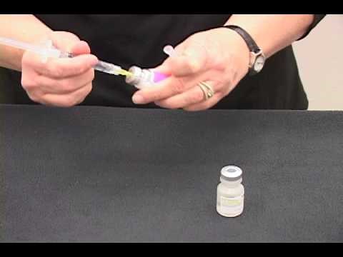 Mixing Medication demonstration