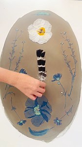 12K views · 111 reactions | With owl feather, matilija poppies, cosmos and penstemon #poppy #cyanotype #photography botanical | Katharine T. Jacobs Fine Art | Facebook