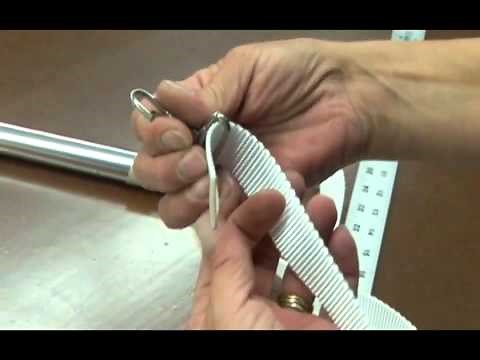Making a Webbing Strap for a Dodger or Bimini