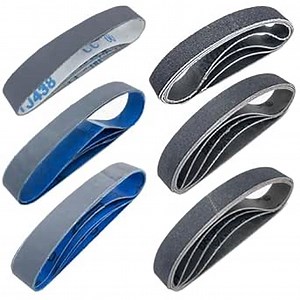 24 PCS 1x18 Silicon Carbide Sharpening Belts,4 Pcs Each of 80,240, 400,600,800,1000 Grits,Knife Sharpener Sanding Belt Kits Fits Ken Onion Blade Grinder Attachment