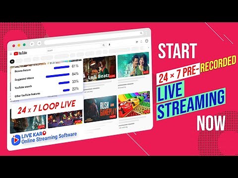 How To Live Stream Pre-Recorded Video On YouTube | 24/7 Live Stream On YouTube
