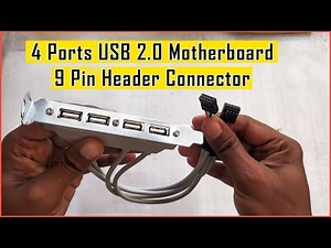 4 Ports USB 2.0 Female to Motherboard 9 pin Header