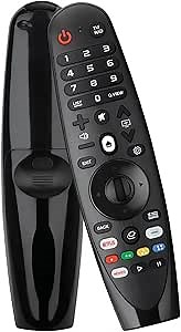 for LG Voice Magic Remote, AKB75855501 Replacment for LG Smart TV(OLED, UHD, QNED, NanoCell, 4K, 8K Models) Compatible with AN-MR20GA MR19BA MR18BA MR650A, with Pointer Function, Black