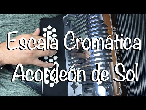 #TEORÍA Escala Crómatica en Acordeón de SOL (Nota sencilla)