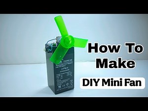 Make Your Own Rechargeable Mini Fan Using Simple Materials | DIY Projects