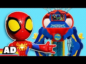 AD | Spidey Web-Spinners Web Quarters Toy Play 🕸️ | Marvel Spidey and his Amazing Friends