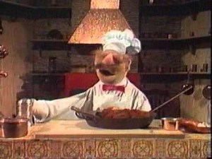 The Muppets SWEDISH CHEF Cooking Meatballs