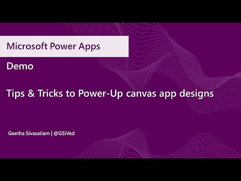 Tips & Tricks to Power-Up Canvas App Designs - Demo