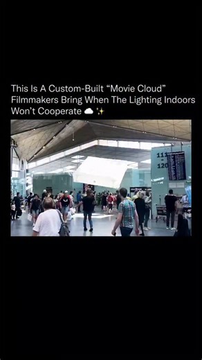 WealthFacts on Instagram: "The Movie Cloud: The Secret Weapon for Cinematic Light Anywhere 🤯 This is the incredible custom-built "Movie Cloud," a massive inflatable lighting diffusion system used by filmmakers on high-end commercials and movies. When indoor lighting is harsh, uncontrollable, or simply won't cooperate, this technology is brought in. It creates clean, cinematic, soft light by acting as a giant, portable overhead diffuser—like a massive cloud. The result is beautiful, uniform ligh