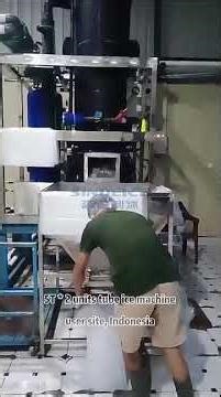 Tube Ice Machine at Customer Site – Smooth Operation