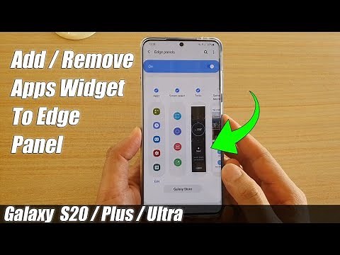 Galaxy S20/S20+: How to Add / Remove Apps Widget to Edge Panel