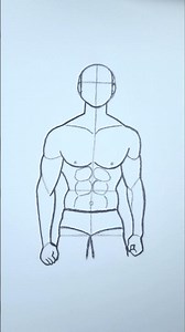 How to Draw an Athletic Male Figure ✨Tutorial✨ #drawing #pose