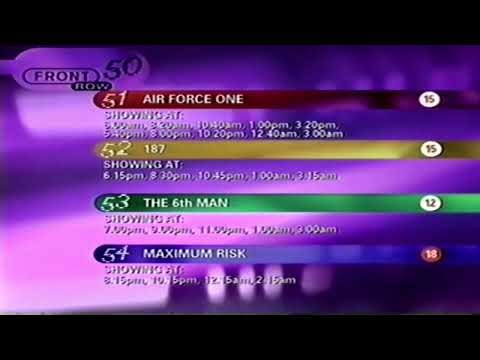 Front Row Channel 50, 1998 (Movie times - full version)