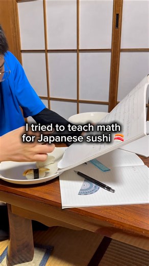 I seriously taught math to Japanese sushi #english english #memes #students #funny