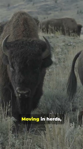 The plains bison is a powerful symbol of Canada’s prairie landscapes #naturereels #wildlife