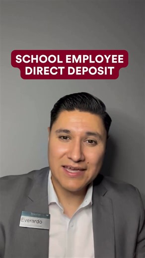 Quick tip for school employee Members: when you set up direct deposit, your paycheck shows up in your account one day ahead of schedule. ✨ (Limited to participating districts.) | SchoolsFirst Federal Credit Union