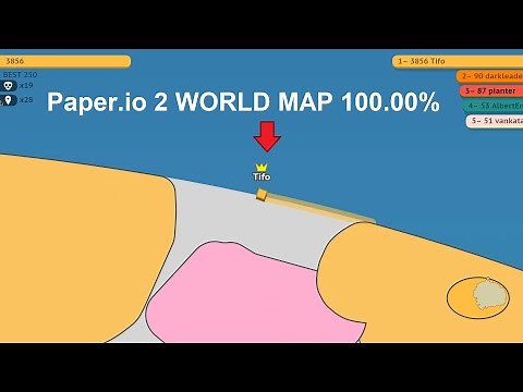 Paper.io 2 WORLD MAP Map Control: 100.00% EPIC