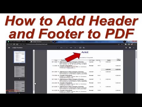 How to Add Header and Footer to PDF