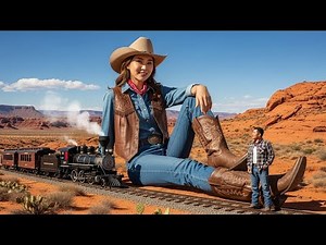 20-Foot Giant Korean Bride & Her 5-Foot Husband on Their Honeymoon Train Ride!