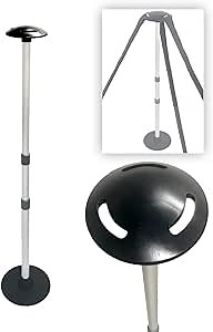 Boat Cover Support Pole, 3-Stage Extension Adjustable Height 22.5"-54", ABS Top with Stap Holes, Aluminum ABS