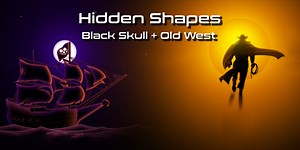 Hidden Shapes: Black Skull   Old West