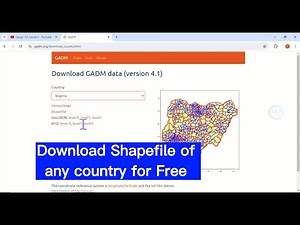 How To Download Shapefile For Free |Shapefile for country City , Study Area |Download Shapefile