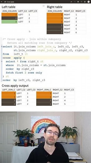 CROSS and OUTER APPLY joins - SQL in 60 seconds #shorts
