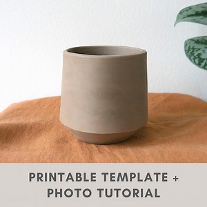 Conic Cup Pottery Template | Slab Building Tutorial | Large Tea and Coffee Ceramic Mug | Ceramic Tools | Printable Template | Diy Pottery - Etsy Australia