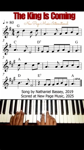 The Use of I - IV - V Progression in Making Music : Keyboard Performance of "The King is Coming" by Nathaniel Bassey 🎵✨ ‎ ‎As a beginner, just know that with just I - IV - V, you can make a nice piece of music; this is an example. It may be slow and simple, but it's fine. You can sometimes play the V as V7. ‎ ‎Note that this does not in any way imply that you shouldn't advance. Just be positive, keep moving, celebrate your little achievements while expecting the big ones. ‎#Gospel #Christian, #