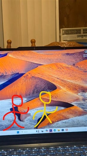 Stickman in the computer