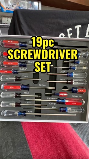 Plus & Minus 19pc screwdriver set is great for many applications or a gift.