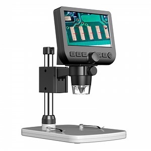 [Hot Item] 4.3-Inch Standalone LCD Inspection Microscope Digital Portable 1-600X Microscope Video Measuring Microscope