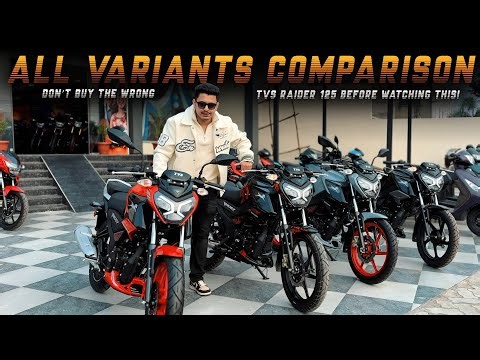 2025 TVS Raider 125 All Varaints Comparison – Best Variant Revealed!