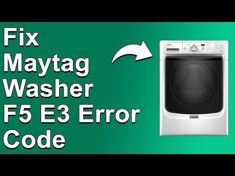 Maytag Washer F5E3 Error Code (Troubleshoot Instantly! - Why Error F5E3 Happens And How To Fix It)