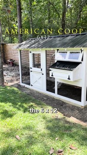 BEAUTIFUL 6x12 American Chicken Coop! #backyardchickens #homestead #chickencoop