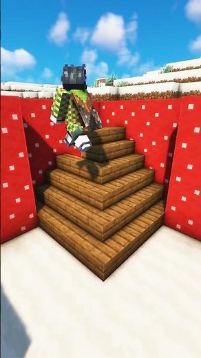 Minecraft Christmas Themed Underground Base🏠🎅 #shorts