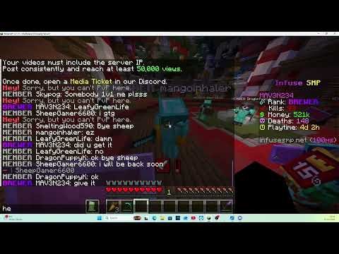 Join the public infuse ip infusesmp.net